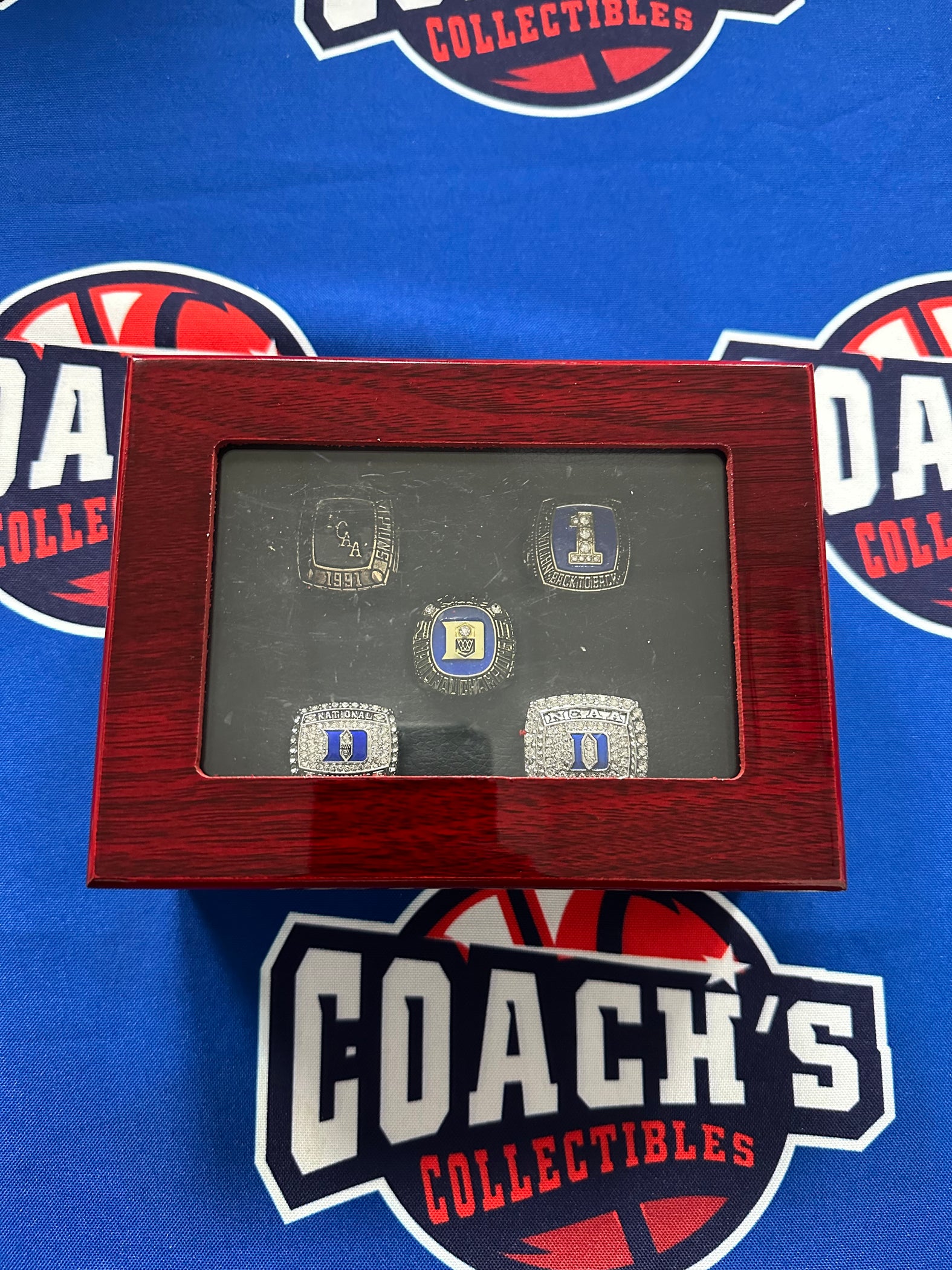 Duke Mens Basketball 5pc Replica National Championship Ring Set w/ Dis ...