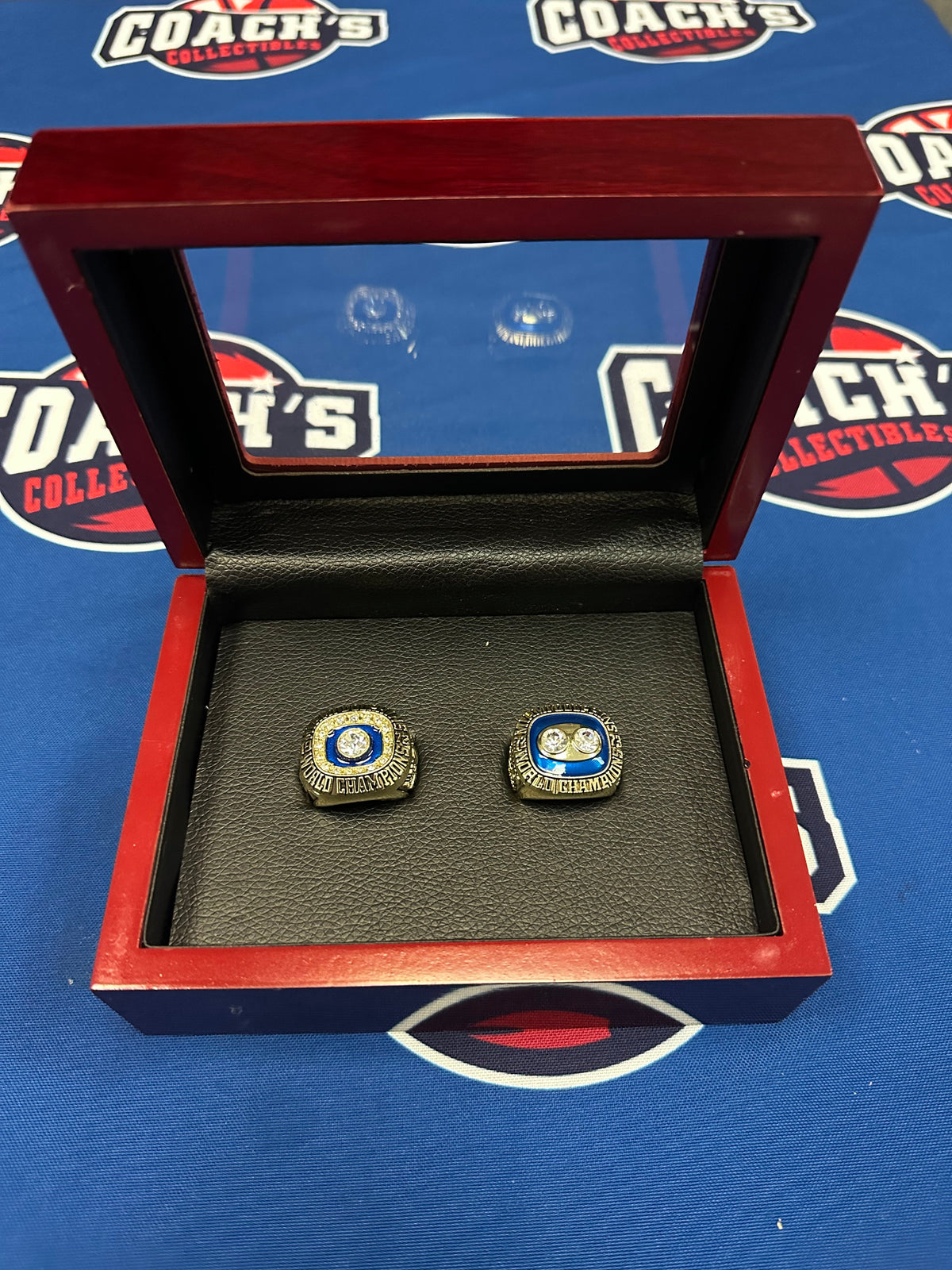 Miami Dolphins 2pc Replica Super Bowl Ring Set w/ Display Box — Coach's ...