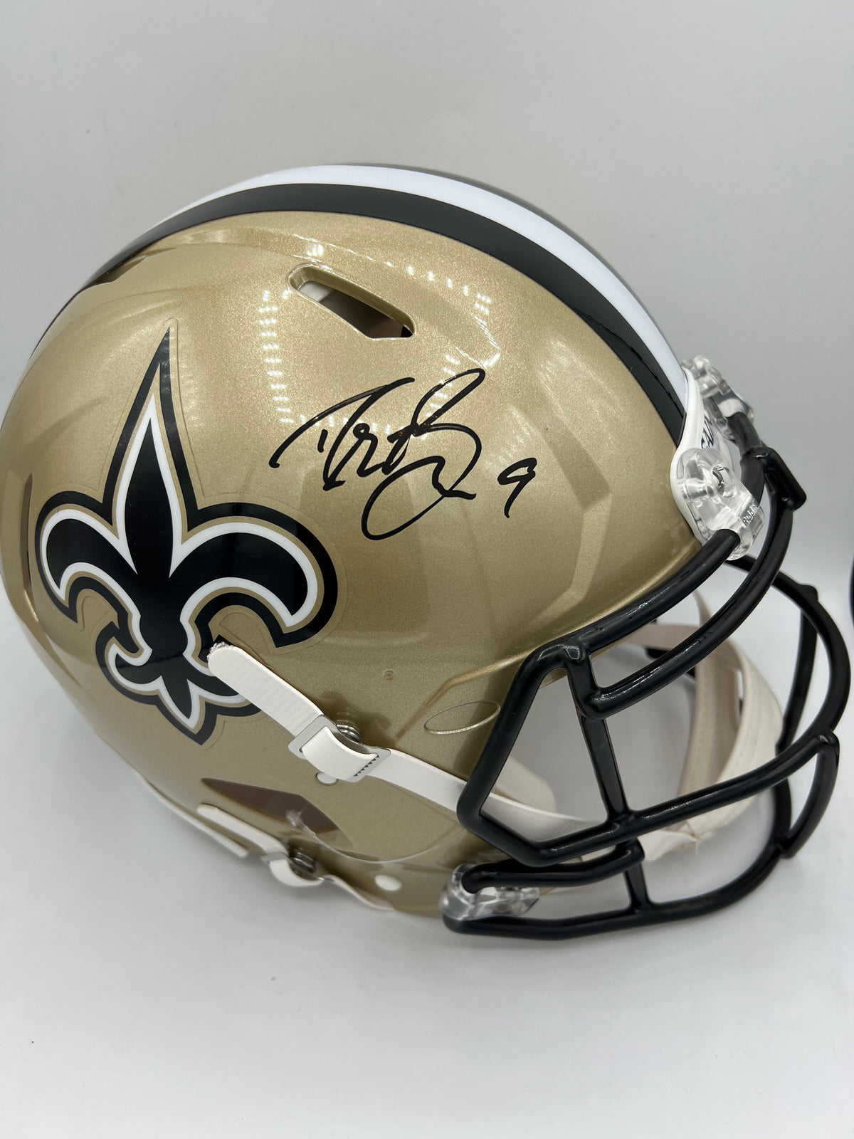 Drew Brees Autographed New Orleans Saints Full Size Speed Authentic He ...